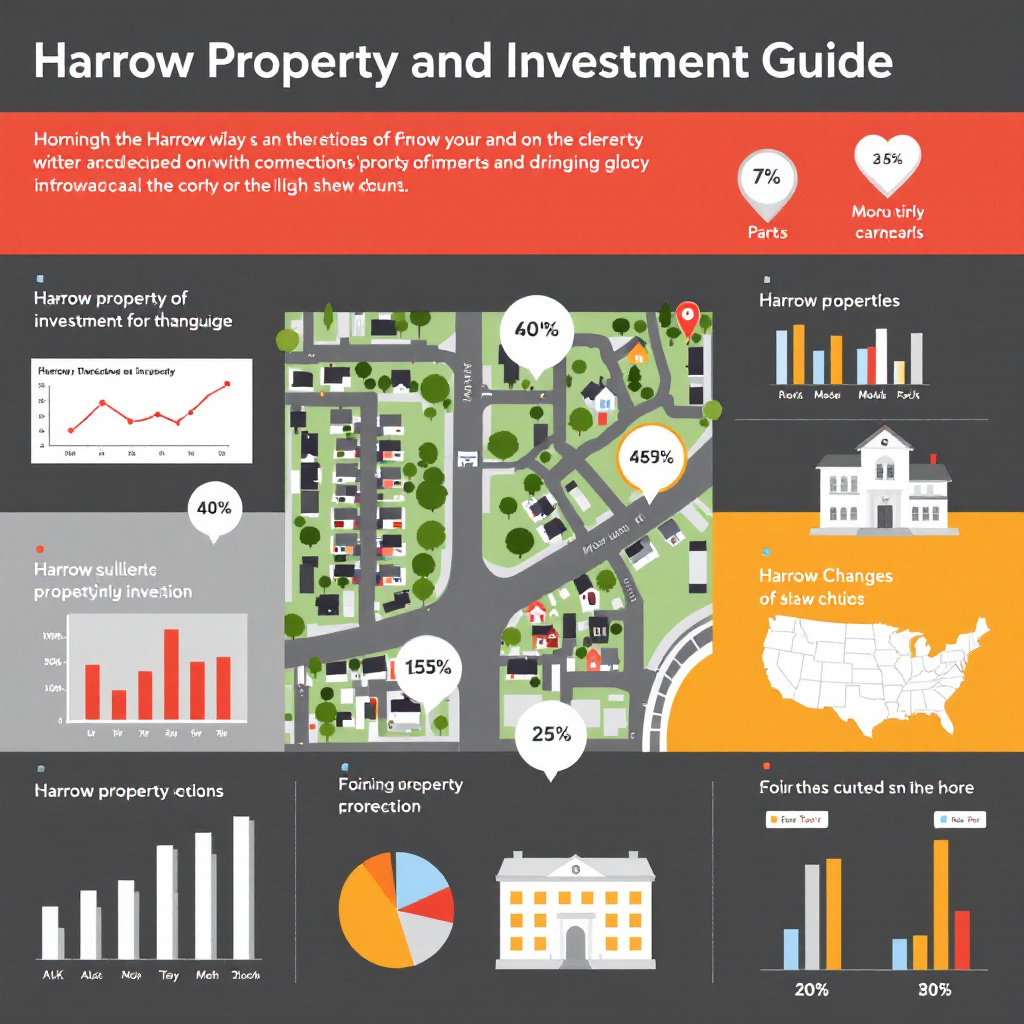 Property for sale by Auction Infographic titled "Harrow Property and ...