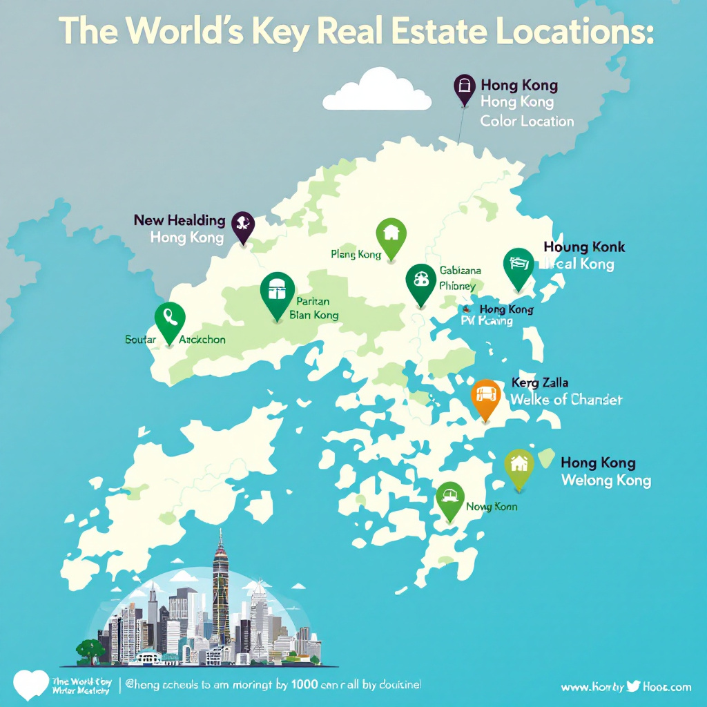 Property for sale by Auction Map of Hong Kong featuring labeled spots ...